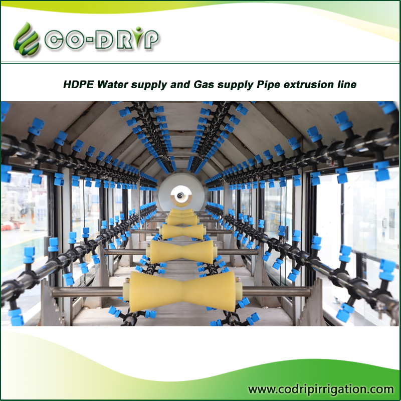 HDPE Water and Gas Supply Pipe Extrusion Line - QINGDAO CO-DRIP ...