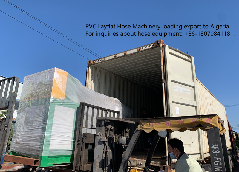 PVC Layflat Hose Machinery loading export to Alger - QINGDAO CO-DRIP ...