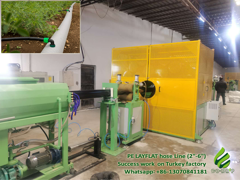 PE LAYFLAT hose Line Success work on Turkey factor - QINGDAO CO-DRIP ...